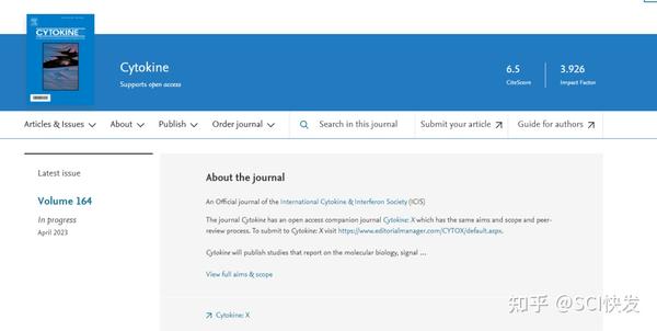 Cytokine：免疫学JCR3区，国人发文第二，无版面费 - 知乎