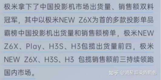 2021年投影销量冠军已被极米NEW Z6X预定！ - 知乎