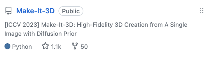 Let’s Make-It-3D！上交&微软最新开源2D转3D生成研究，Star超过1k星 - 知乎