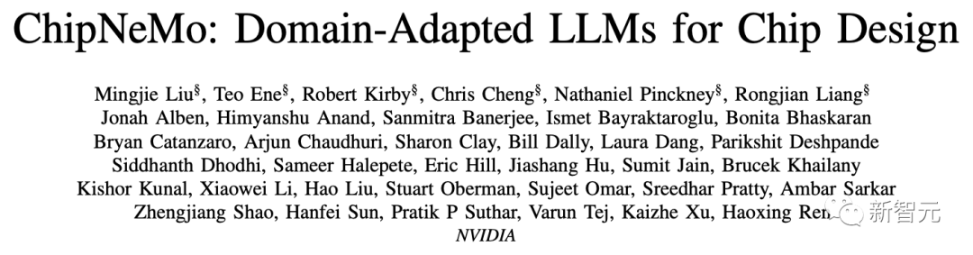 专攻芯片设计，英伟达推出定制版大语言模型ChipNeMo！ - 知乎