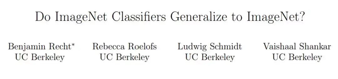 ImageNet分类器可以泛化到ImageNet上吗？ - 知乎