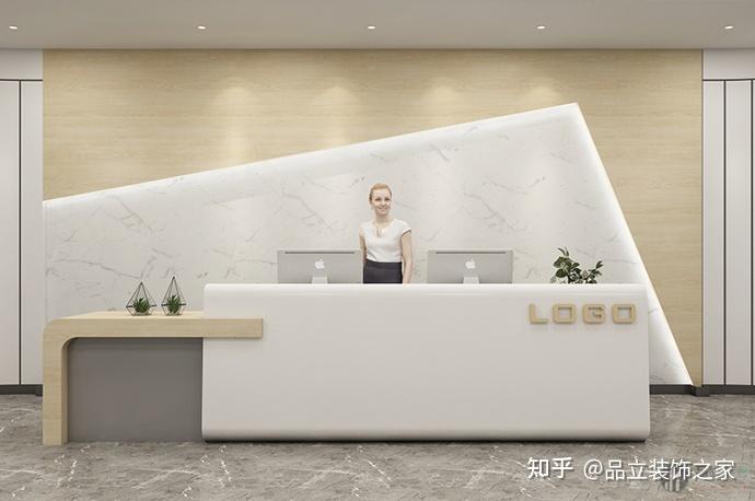 科技公司办公室装修：前台造型的五种设计方法 - 知乎