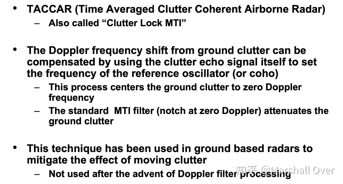 (十六)MIT公开课雷达系统工程之机载PD雷达 - 知乎