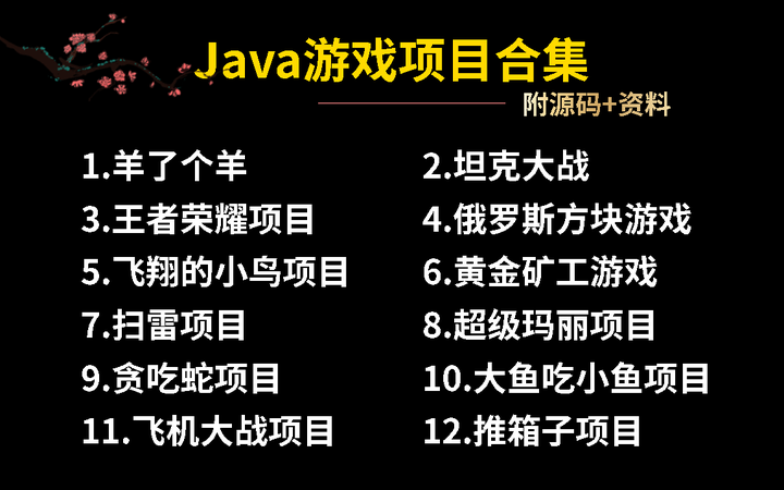 【java游戏项目合集】(附源码课件) 知乎