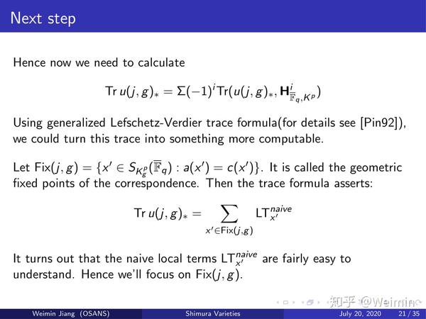 Shimura Varieties and Langlands-Kottwitz method - 知乎