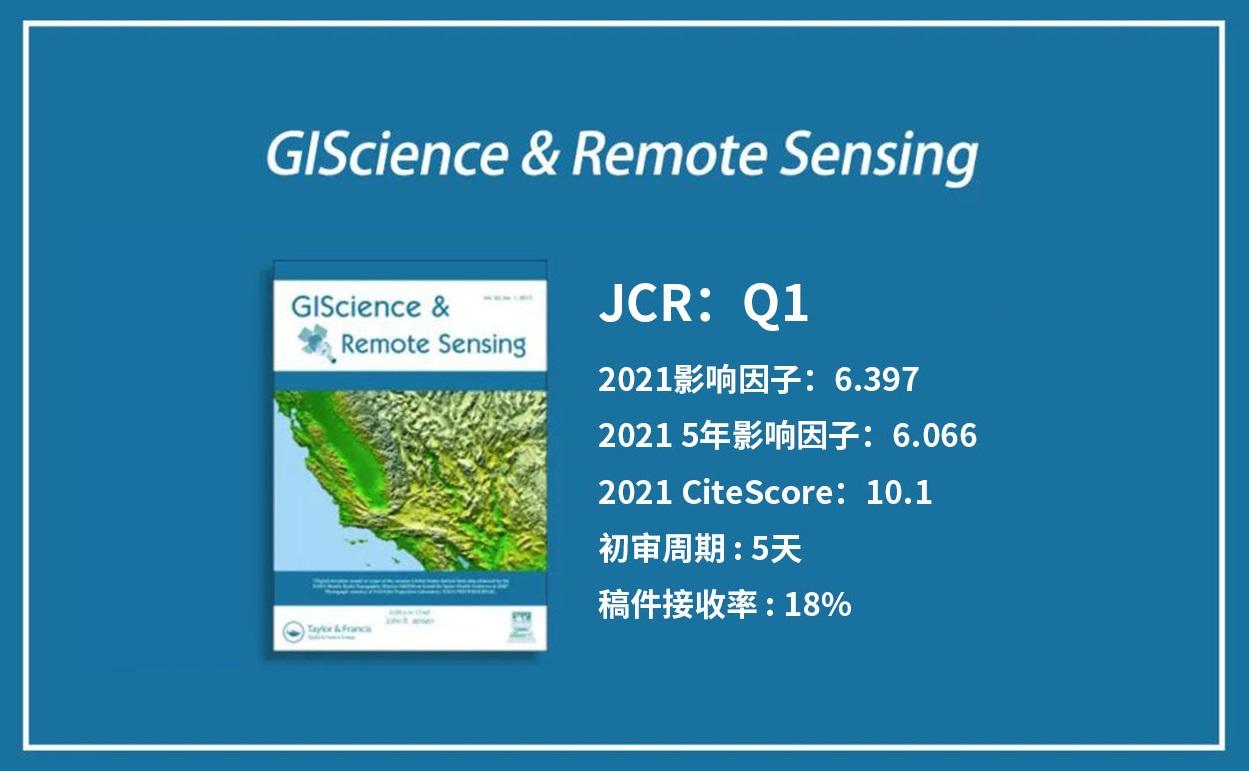 稳扎稳打，厚积薄发！GIScience & Remote Sensing影响力持续增长，助力学科稳步发展 - 知乎