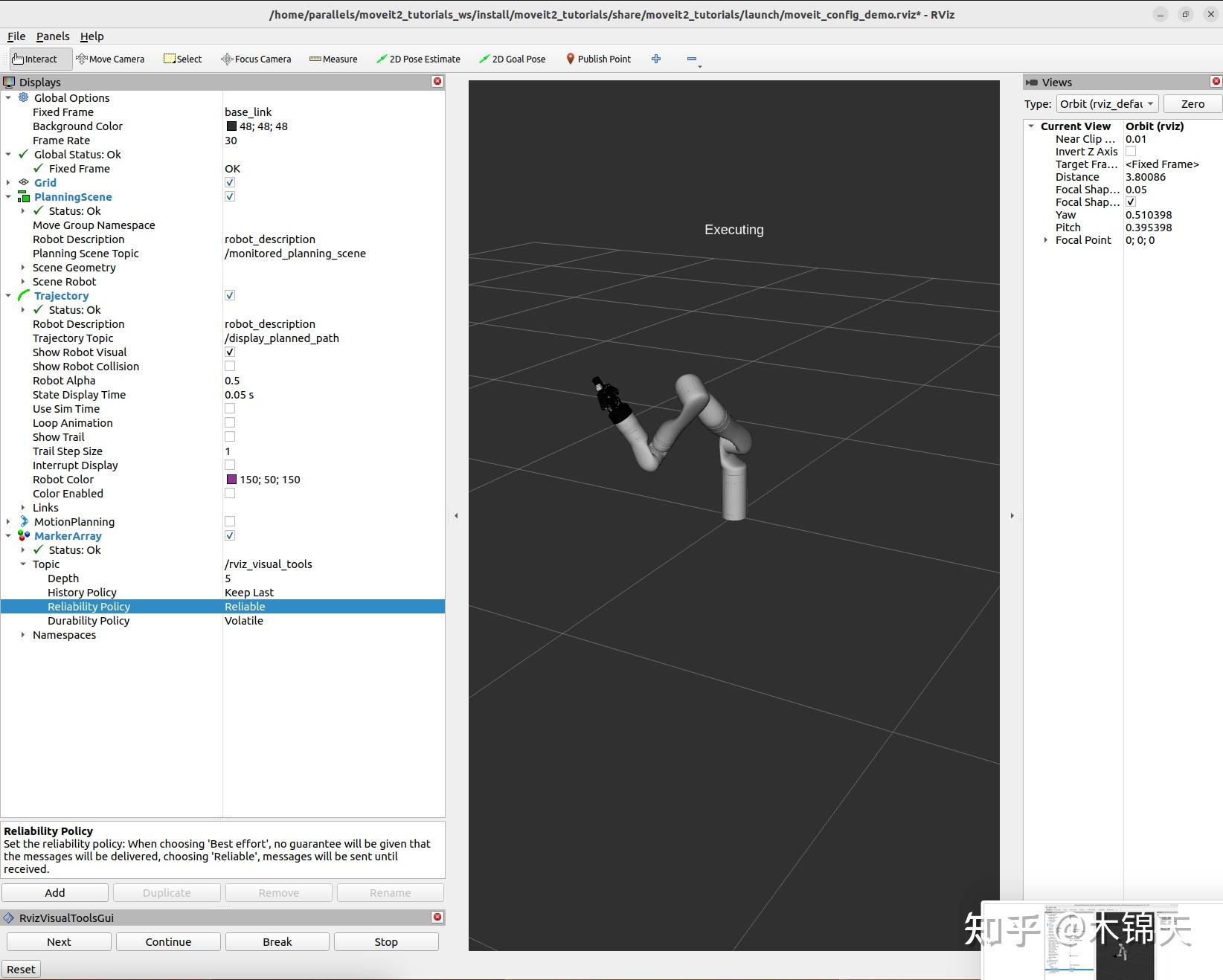 【ROS2 & MoveIt2】MoveIt 2 Tutorials - Visualizing In RViz - 知乎