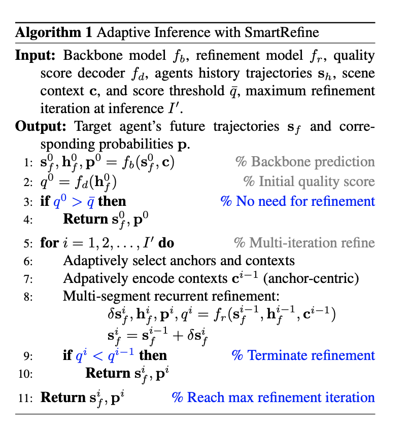 《SmartRefine: A Scenario-Adaptive Refinement Framework for Efficient Motion Prediction》阅读 - 知乎
