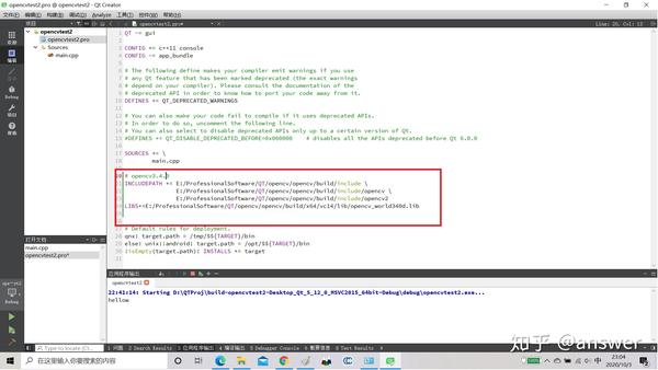 Win10 Qt Creator4 8 0 Opencv3 4 0环境配置 知乎