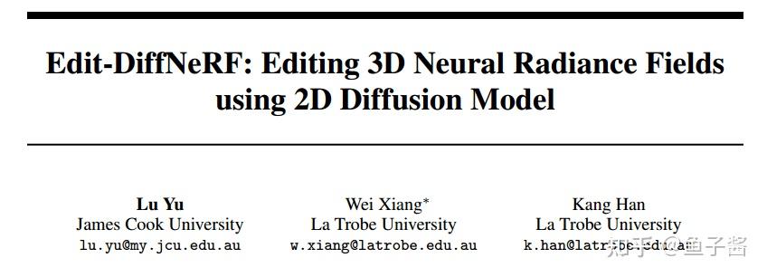论文解读 | Edit-DiffNeRF：使用2D-扩散模型编辑3D-NeRF - 知乎