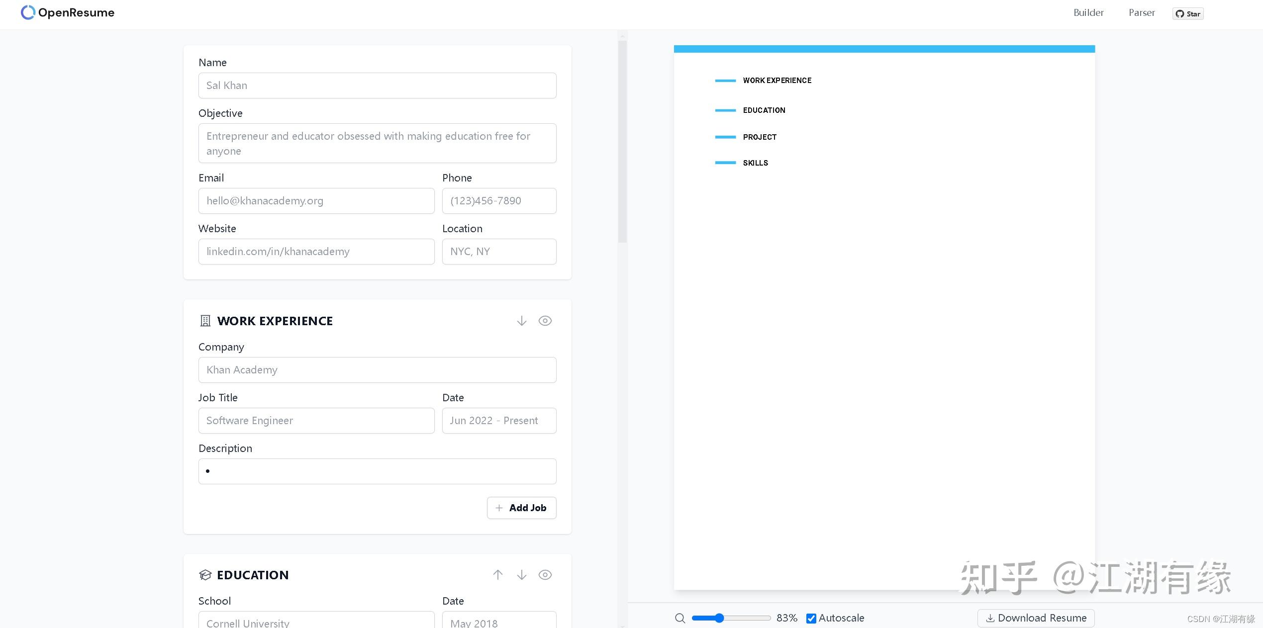 【Docker项目实战】使用Docker部署open-resume个人简历生成器 - 知乎