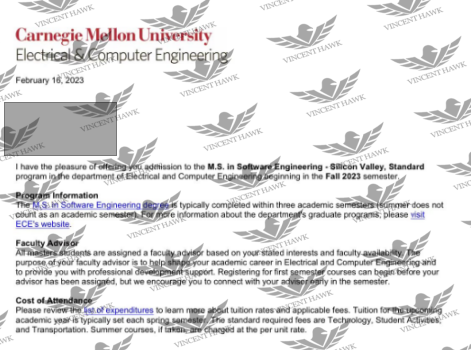 2023 VH Offer | 卡耐基梅隆大学软件工程硕士！恭喜VH学员收获CMU offer！ - 知乎