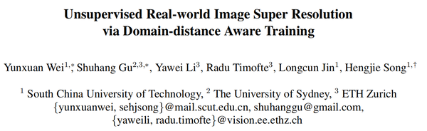 CVPR21 真实世界图像超分辨率 DASR - 知乎
