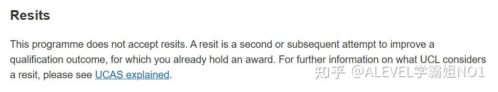 26fall预警！UCL 31个本科专业明确拒收A-level重考成绩！ - 知乎