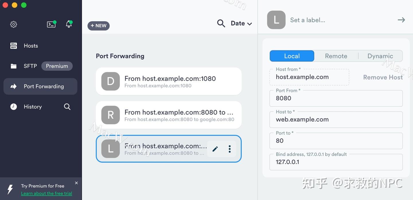 ssh 端口转发（一）Termius Port Forwarding 应用用例 - 知乎
