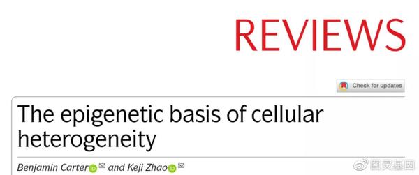 Nat Rev Genet | 细胞异质性的表观遗传基础 - 知乎