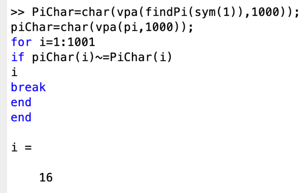 MATLAB编程计算圆周率 - 知乎