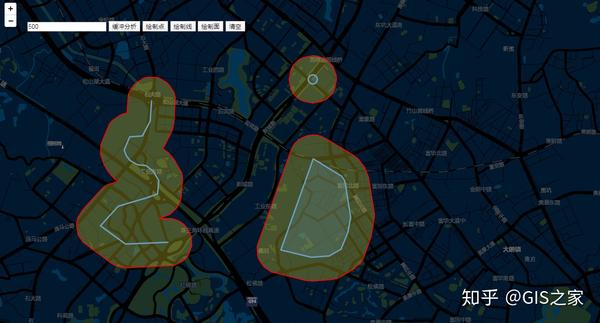 leaflet结合turf.js实现绘制图形缓冲分析buffer(附源码下载) - 知乎