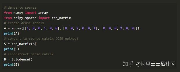 机器学习稀疏矩阵简介(附Python代码) - 知乎