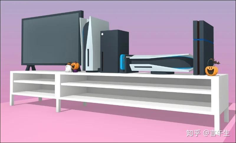 PS5 机身尺寸究竟有多大？网友制作一系列与 Xbox Series X等多款游戏主机真实比例模拟图 - 知乎