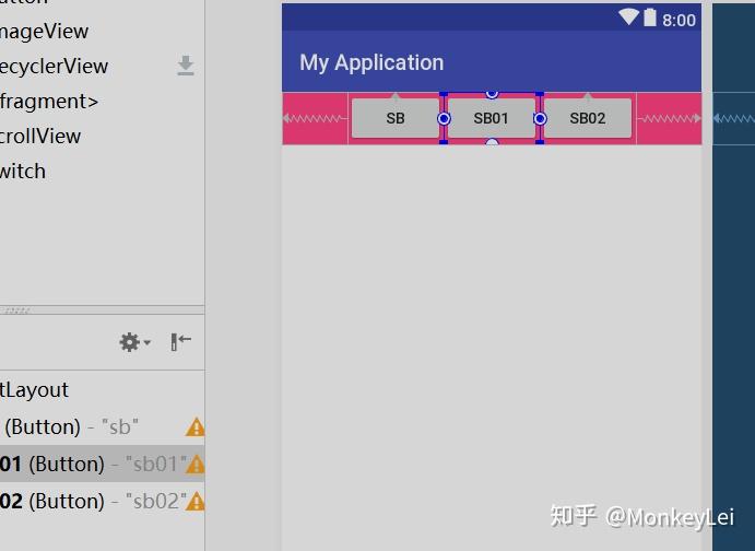 Android-ConstraintLayout(约束布局)-Chains链(链条布局,Nice) - 知乎