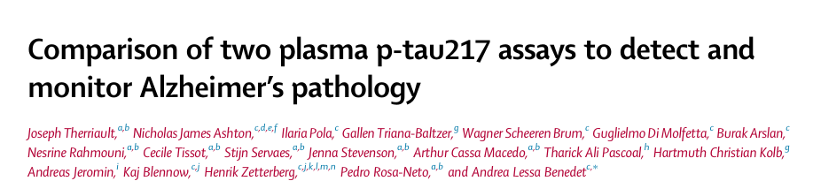 Simoa® | 比较两种血浆p-tau217在阿尔茨海默病病理的检测和监测-上海玮驰仪器有限公司