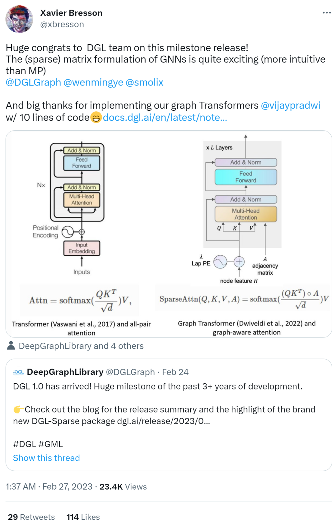 DGL 1.0, 让所有人都能快速使用图机器学习。 - 知乎