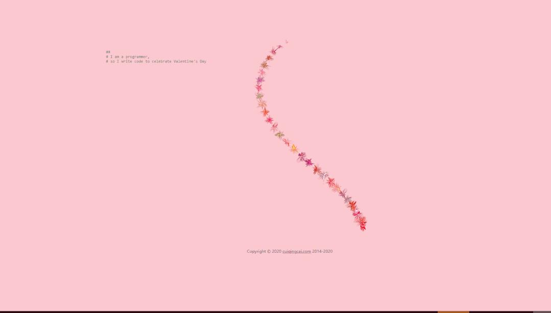 想过好情人节，放”码“过来！30个情人节表白代码-附源码及修改方案 - 知乎