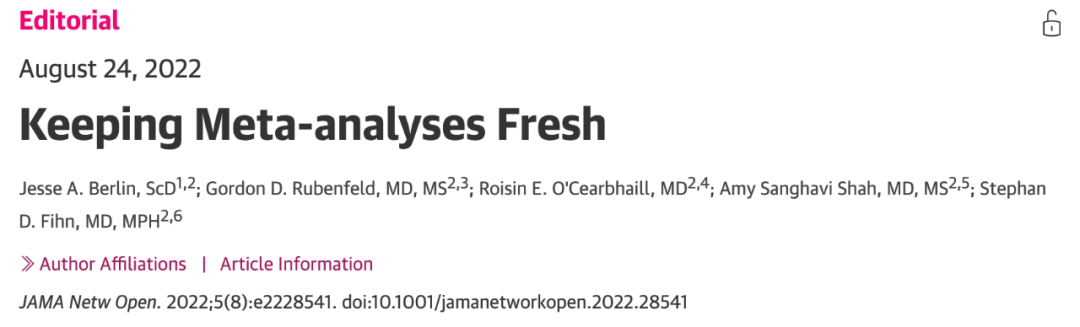 《JAMA Network Open》：这样的Meta分析更容易被期刊接收！ - 知乎