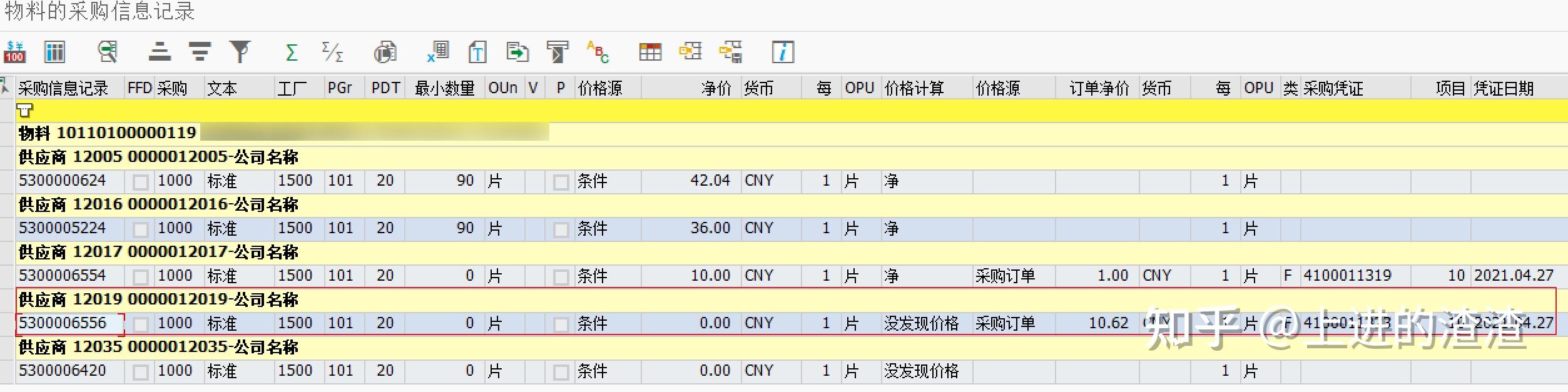 SAP 如何通过采购订单更新信息记录价格 - 知乎