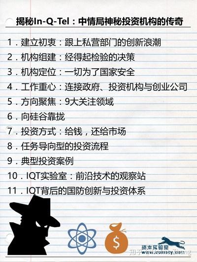谈谈CIA体外设立的战略投资机构IQT【In-Q-Tel】 - 知乎