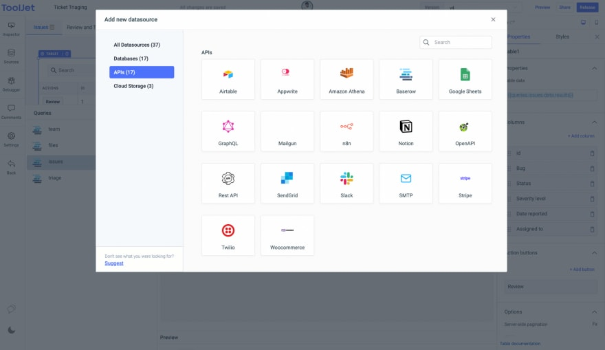 使用 Baserow 和 ToolJet 构建票务分类应用程序 - 知乎
