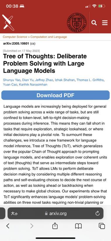 普林斯顿大学和Google的研究人员推出了语言模型推理框架“思维树“(tree of thought) - 知乎
