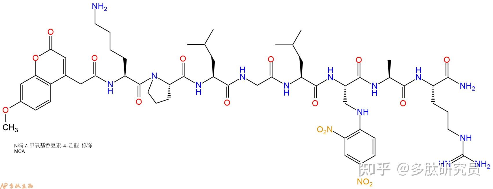 基质金属蛋白酶MMP-1/MMP-8/MMP-13/MMP-14荧光底物，720710-69-0，Mca-KPLGL-Dap(Dnp)-AR ...