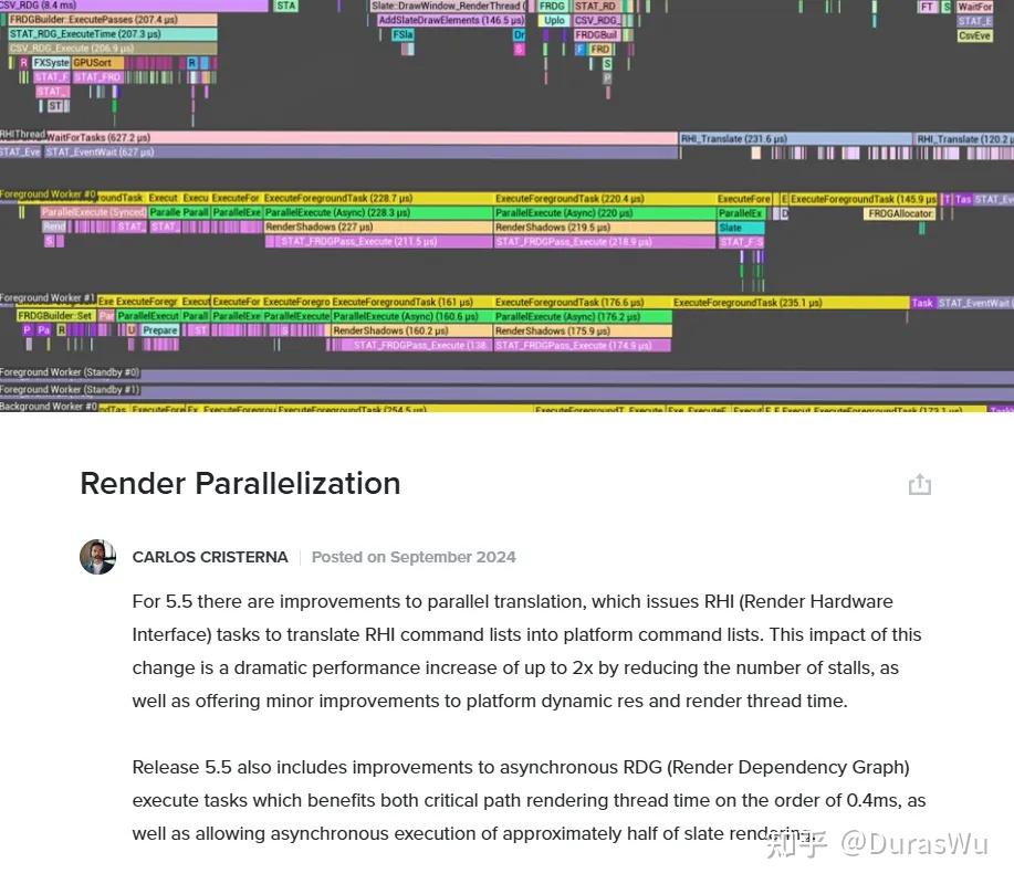 UE 5.5调研：Render Parallelization线程性能 - 知乎