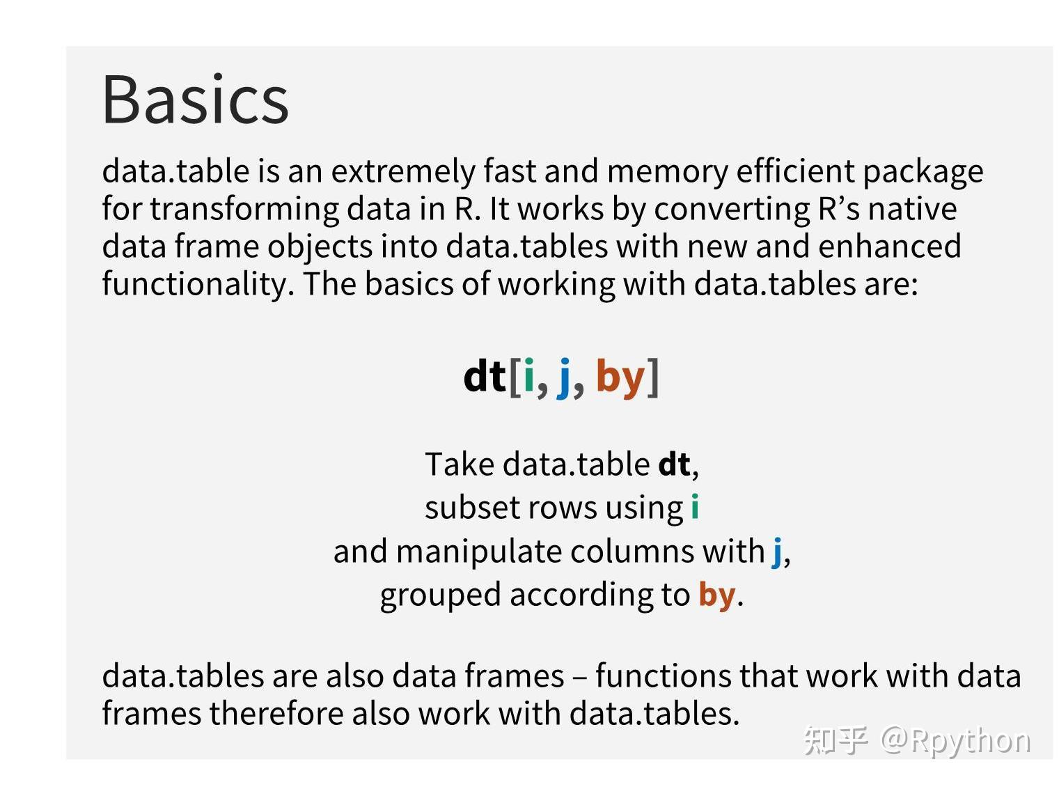 Rpython专栏 生产力革命之包data.table入门 01 - 知乎