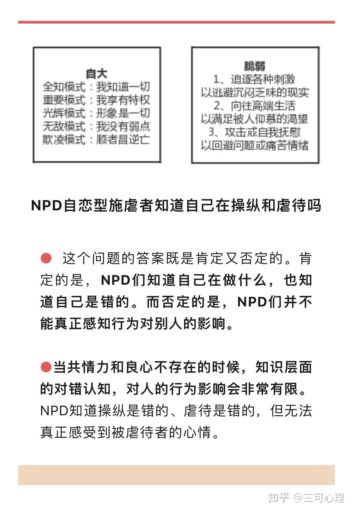 一文说清楚NPD（自恋型施虐者） - 知乎