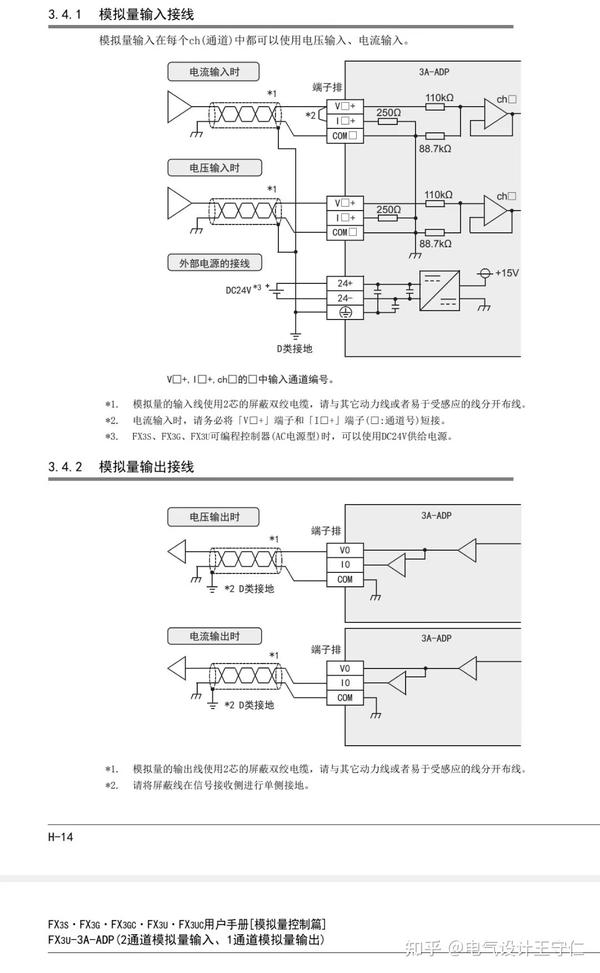 三菱FX3U-3A-ADP模块简介（模拟量混合模块） - 知乎
