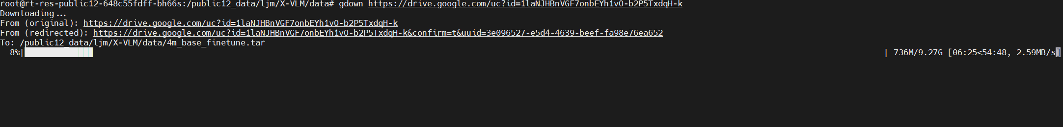 gdown：linux服务器下载Google Drive大文件（谷歌云盘大文件下载） - 知乎