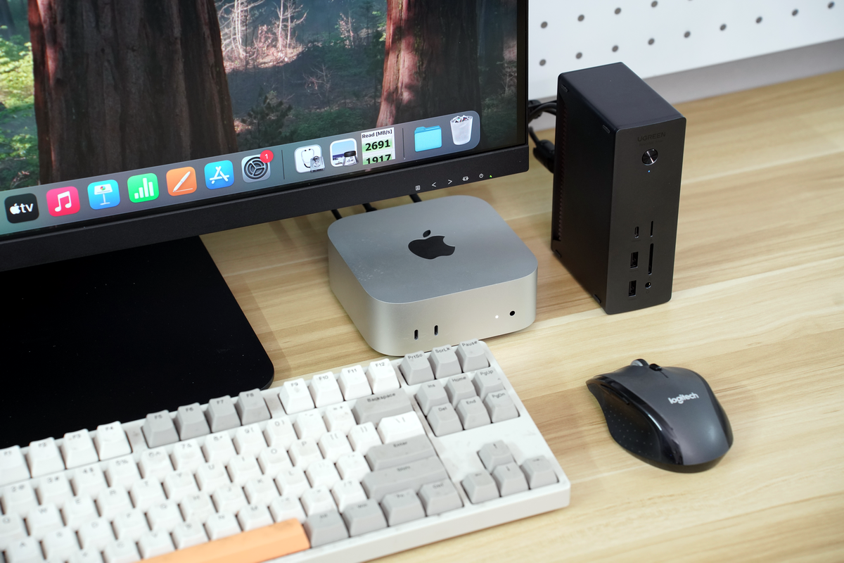 雷电5加持，Mac mini、轻薄本好搭档，绿联13合1雷电5扩展坞开箱评测 - 知乎