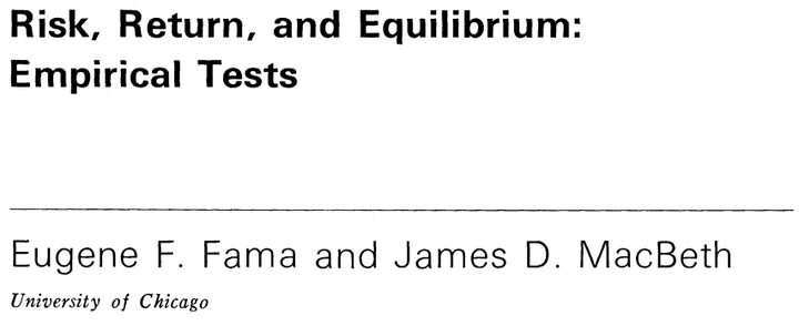 【Pai笔记】三因子模型的诞生(1)——Fama & Macbeth 回归 - 知乎
