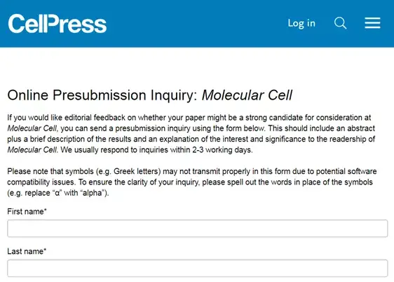 什么是Presubmission Inquiry（投稿前咨询）？ - 知乎