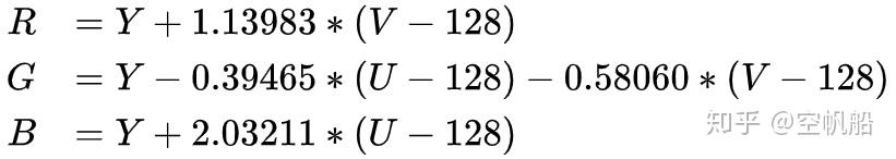 一文理解 YUV - 知乎