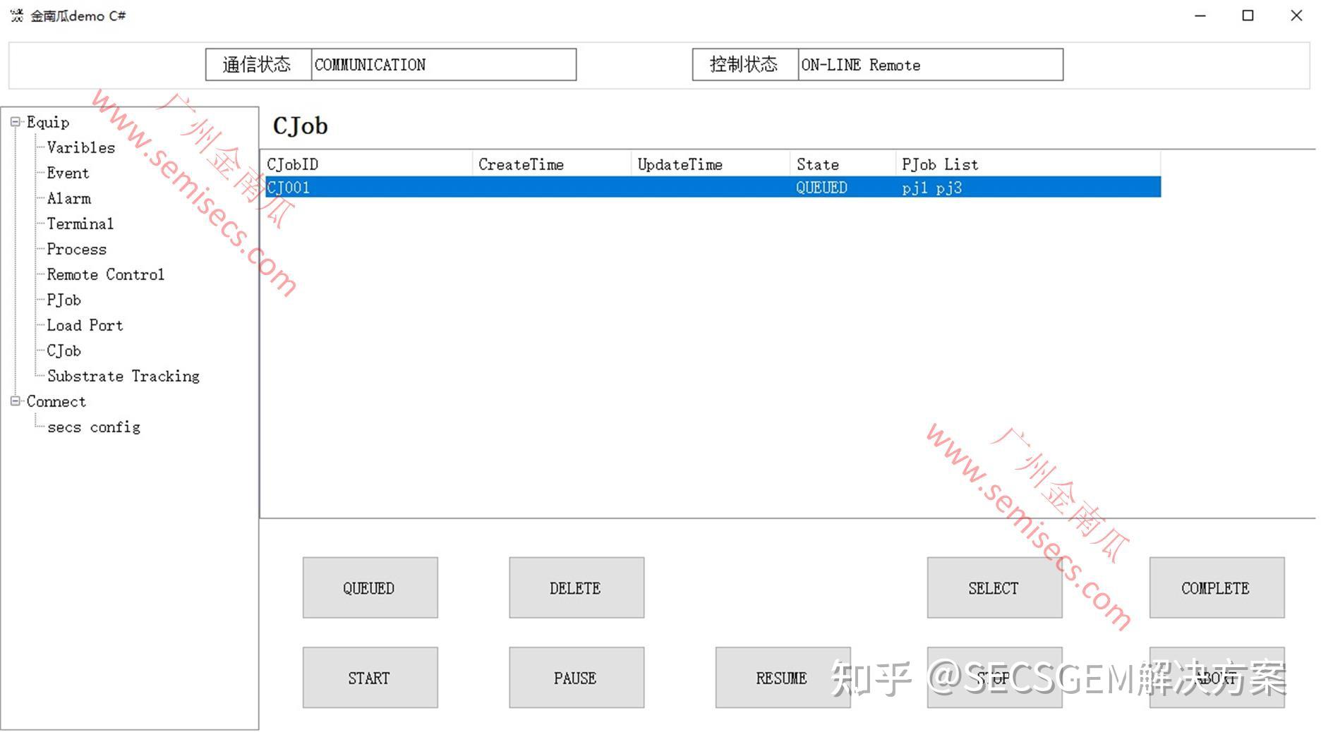 SECS gem300有什么功能以及job模式 - 知乎