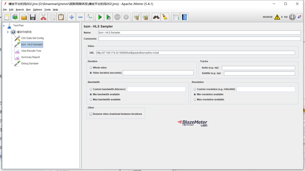 jmeter压测视频流-HLS - rmticocean - 博客园