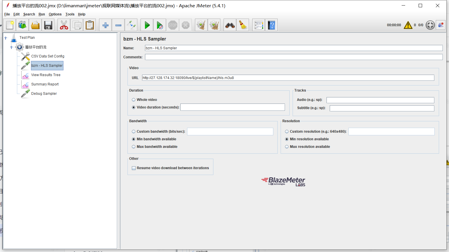 jmeter压测视频流-HLS - rmticocean - 博客园