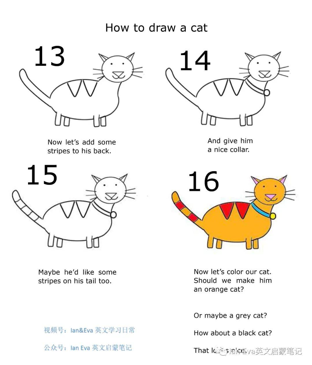 英文简笔画SSS Draw ——How to draw a cat - 知乎