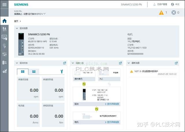 使用Webserver调试SINAMICS S200 - 知乎