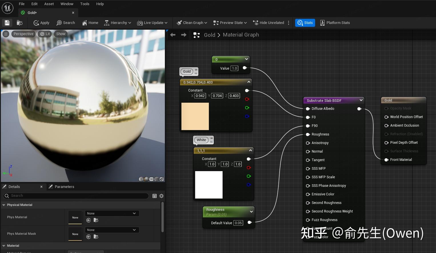 UE5 Substrate 01 基础材质-Slab和材质表面 - 知乎
