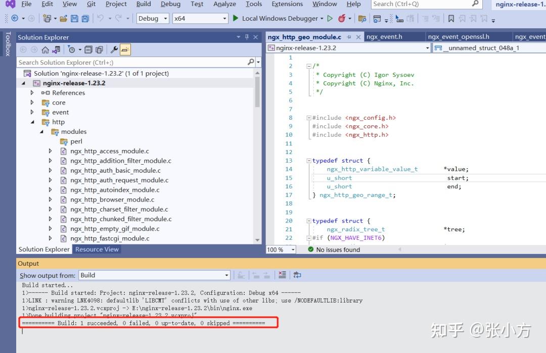 如何在 Visual Studio 编译调试 Windows 版本的 Nginx 源码？ - 知乎